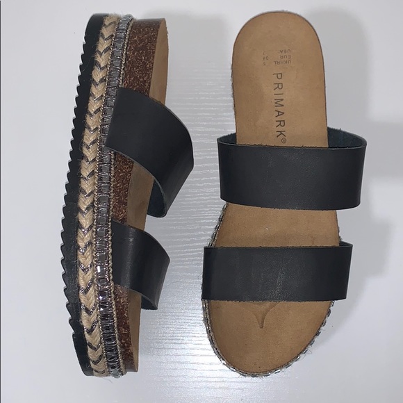 Primark | Shoes | Primark Platform Wedge Summer Espadrilles Sliders ...